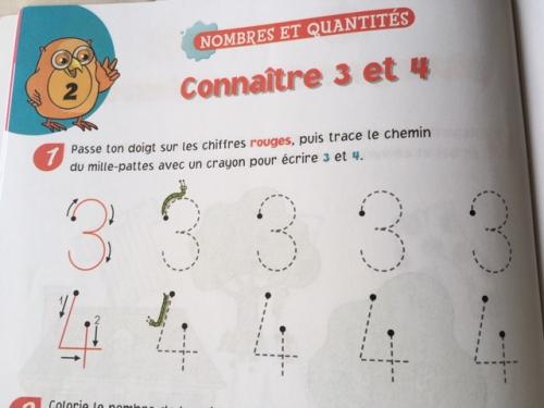 Ecrire les chiffres 1, 2 3 ,4 , reconnaître et nommer les formes ,les ...