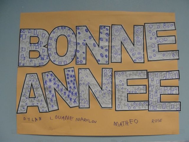 BONNE ANNEE ! - Les écoles maternelle et élémentaire d'Ardin