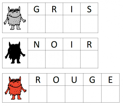 Les mots des couleurs - Ecole maternelle d'application "Les Brizeaux"