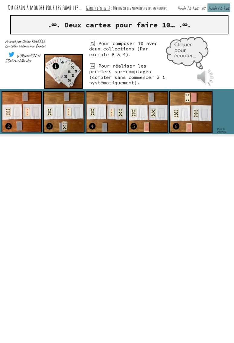 MATHEMATIQUES : deux cartes pour faire 10 - École maternelle Jean ...