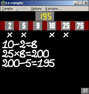 compte est bon n°2 - école de Vivonne